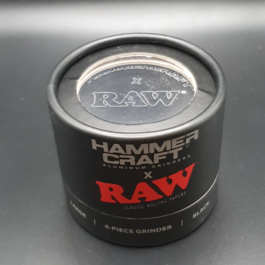 Hammercraft x RAW Aluminium Grinder - 4 Piece - Large 61mm - Black ...