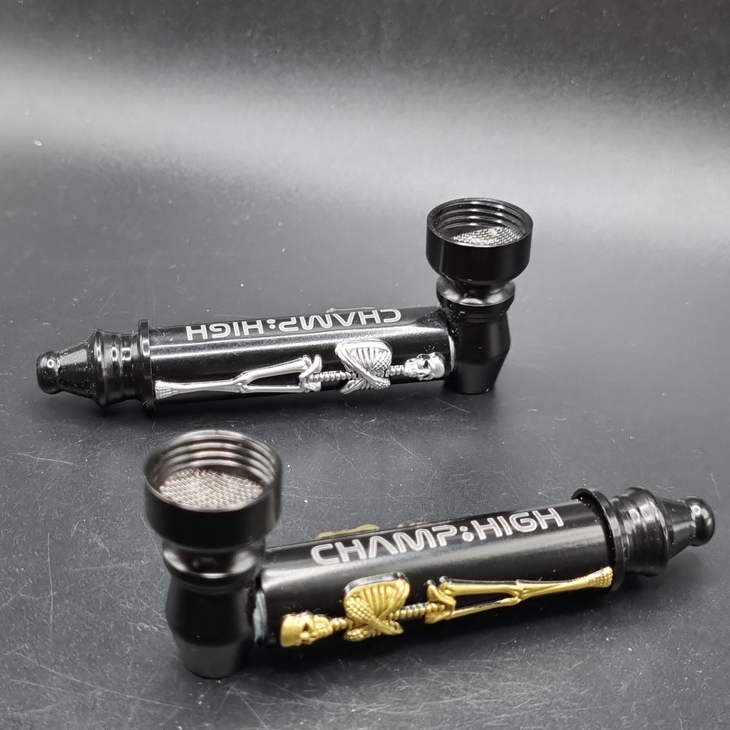 Metal Pipe with Skeleton - Black - 8cm – R420 Supplies