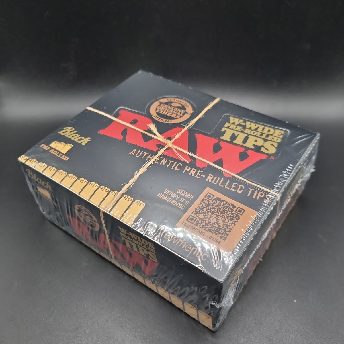 RAW Black Pre-Rolled WIDE Tips - Slide Pack – R420 Supplies