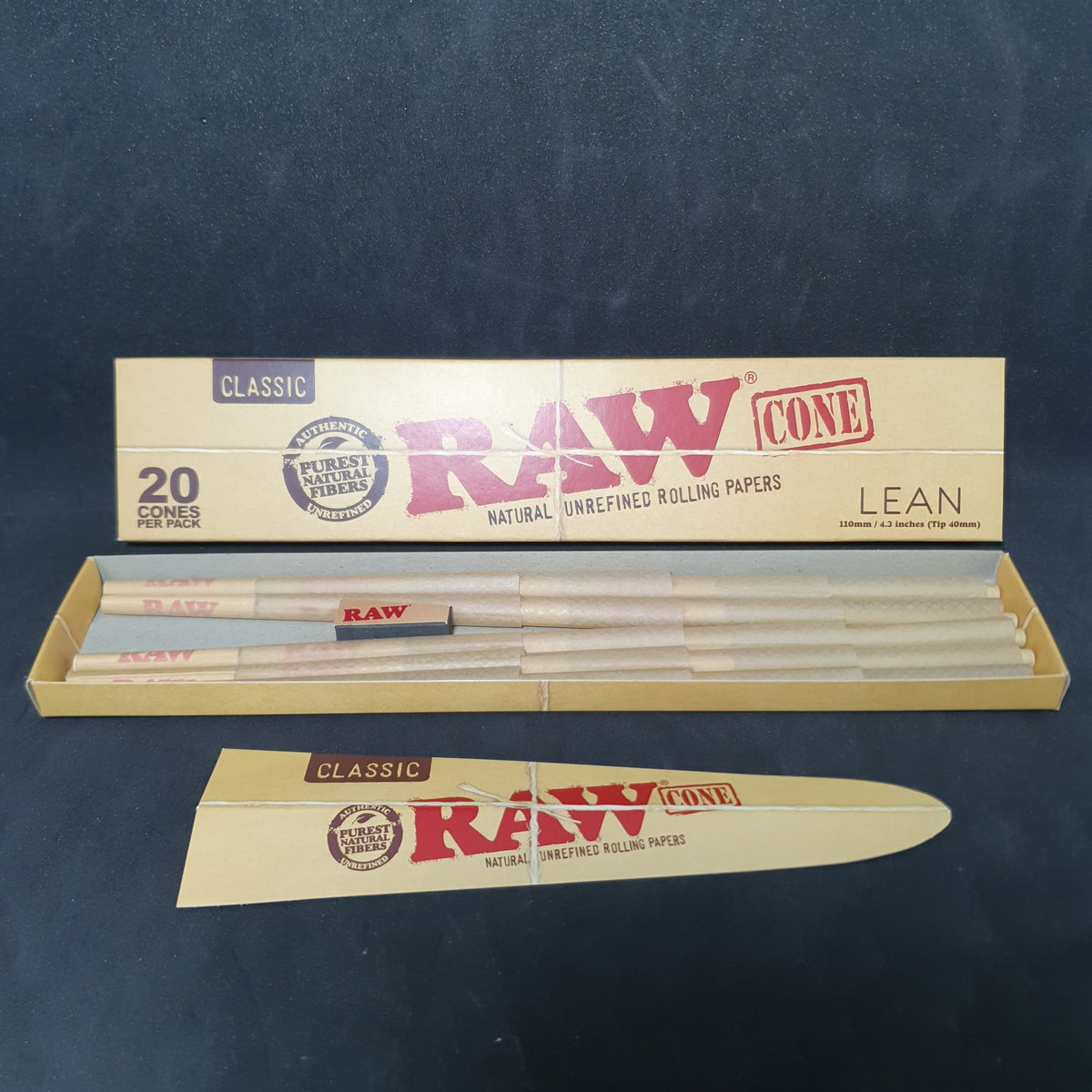 RAW Classic Lean Cones - 20 Pack – R420 Supplies